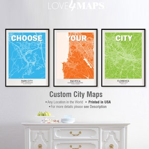 Pacifica California Map Pacifica City Print Pacifica Poster | Etsy