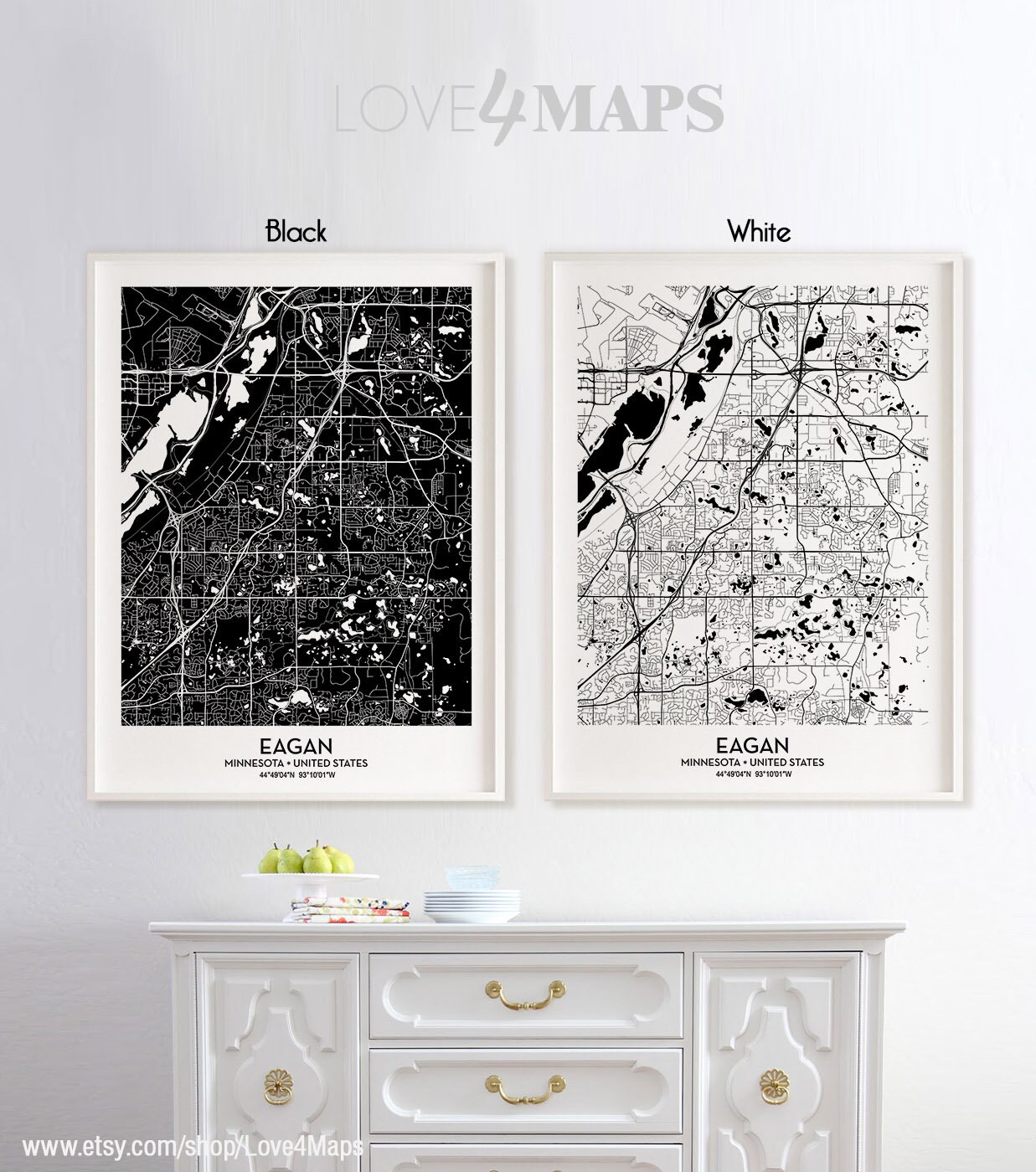 Eagan Minnesota Map Eagan City Print Eagan Poster - Etsy