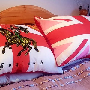 Large England Flag Pillow Cover - Etsy