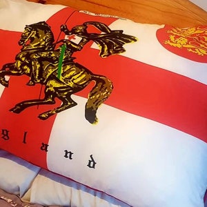 Large England Flag Pillow Cover - Etsy