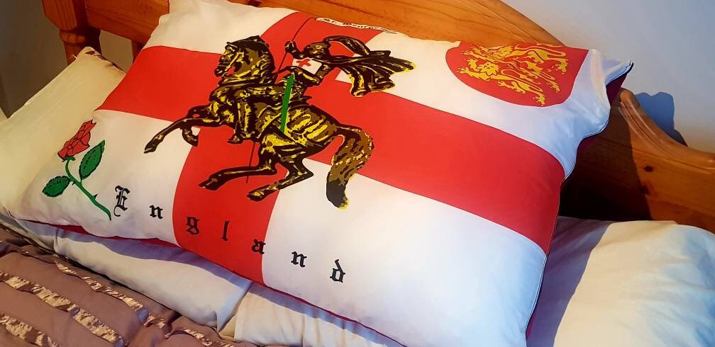 Large England Flag Pillow Cover - Etsy