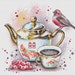 Chinese Teapot Cross Stitch Pattern Tea Cup Pattern Pdf Cross - Etsy