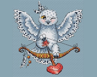 Cupid Cross Stitch - Etsy