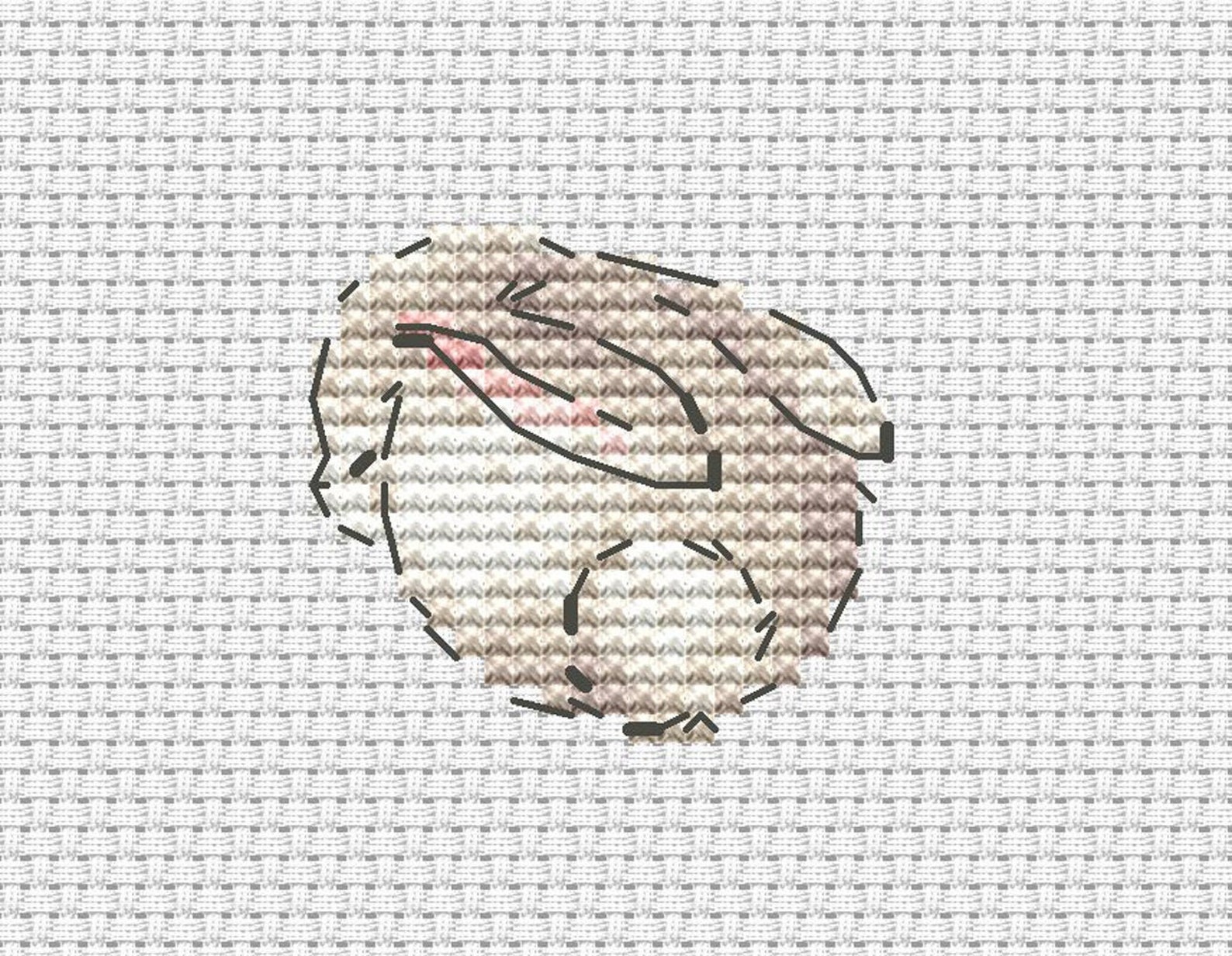 Bunny Tail Cross Stitch Pattern Little Bunny Cross Stitch Sweety Bunny ...