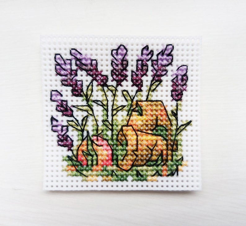 Lavender Cross Stitch Pattern - Etsy