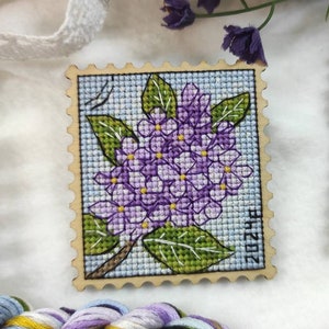 Lilac Cross Stitch Pattern - Etsy