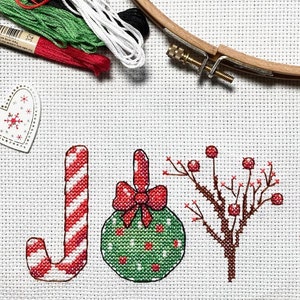 Word Joy Cross Stitch Pattern - Etsy