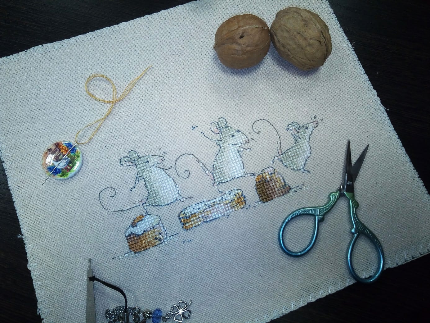 Naughty Mice Cross Stitch Pattern Mouse With Eclair Cross - Etsy