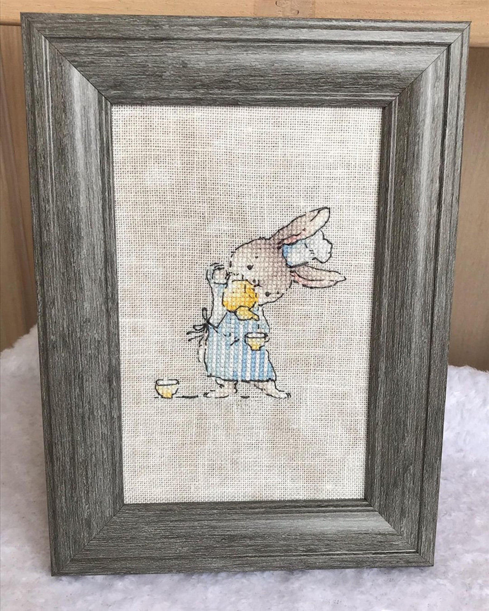 Cute Cook Cross Stitch Pattern Bunny With Cup of Tea Cross Stitch ...