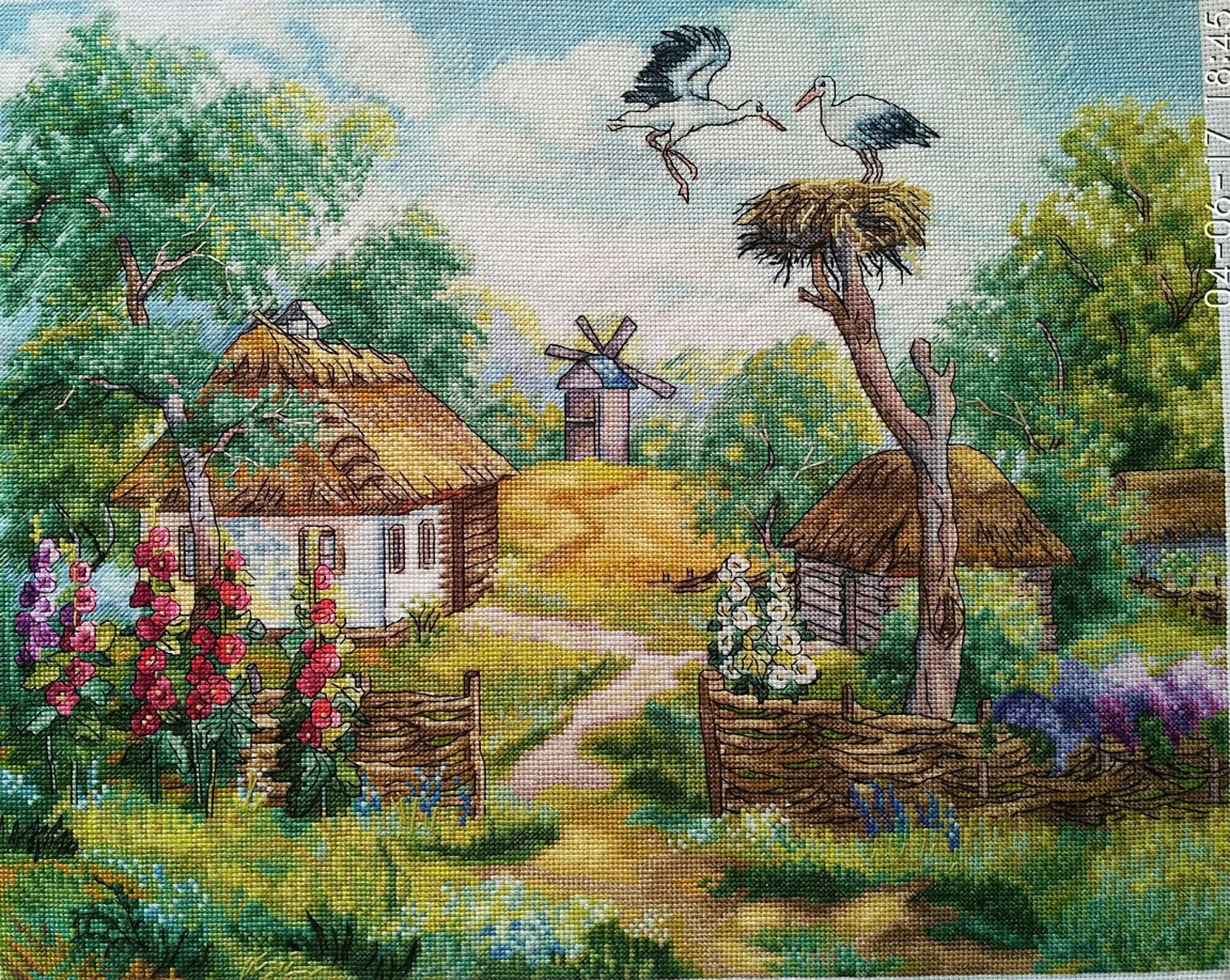 Countryside Cross Stitch Pattern Ukrainian Village Cross Stitch Rural ...