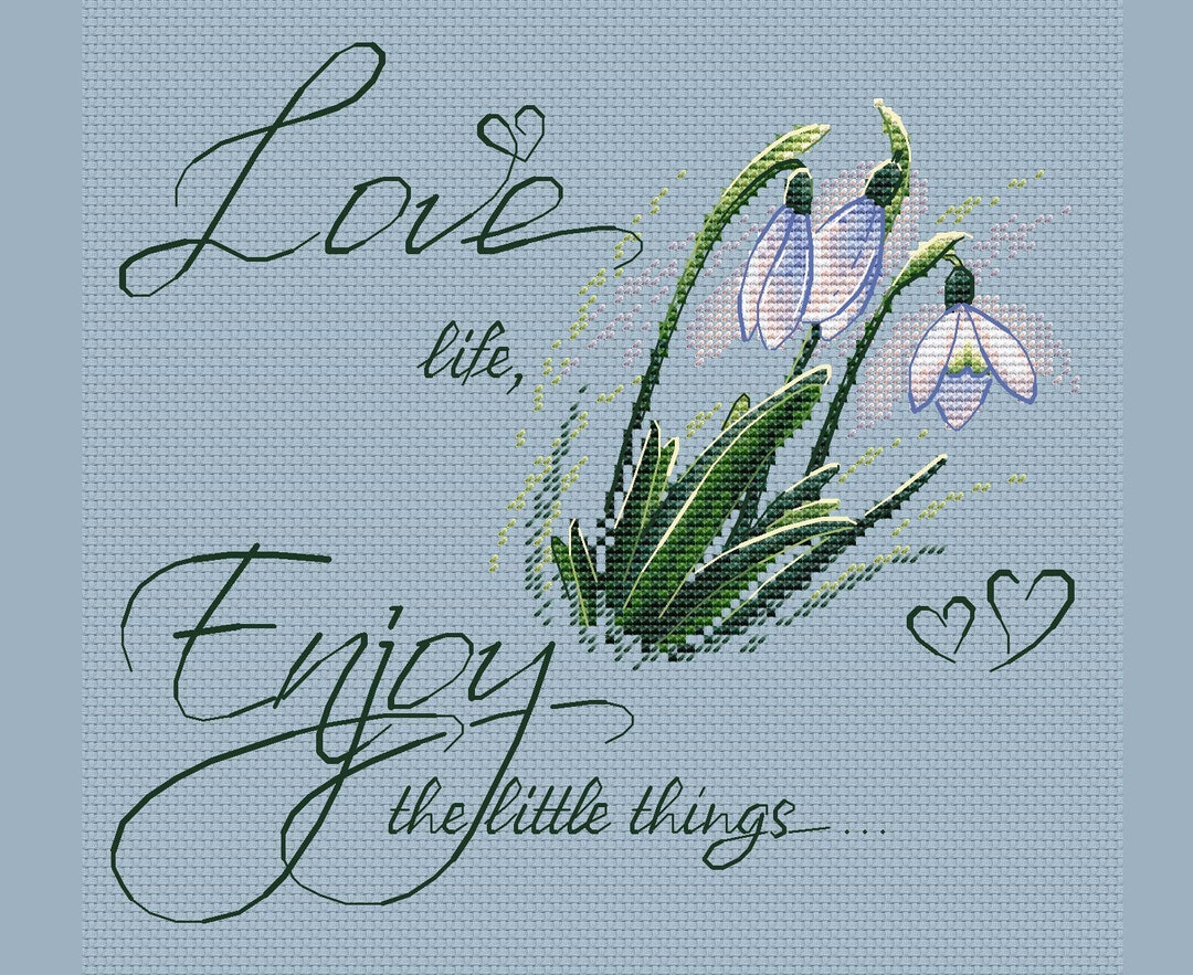 Snowdrops Cross Stitch Pattern - Etsy