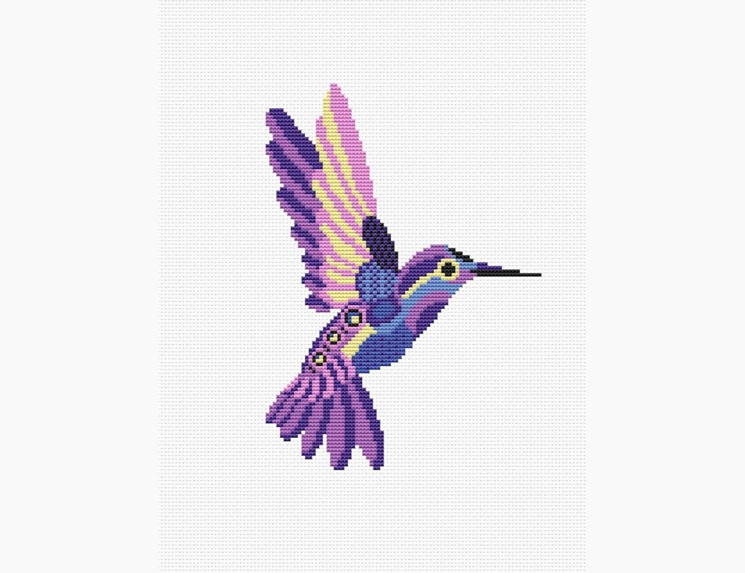 Hummingbird Cross Stitch Pattern - Etsy