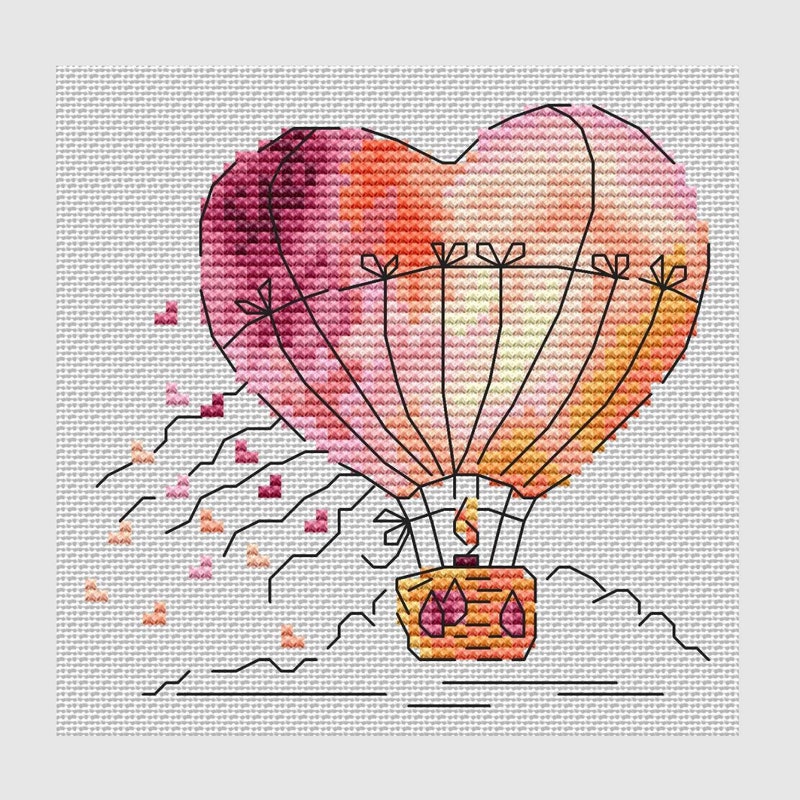 Balloon Cross Stitch - Etsy
