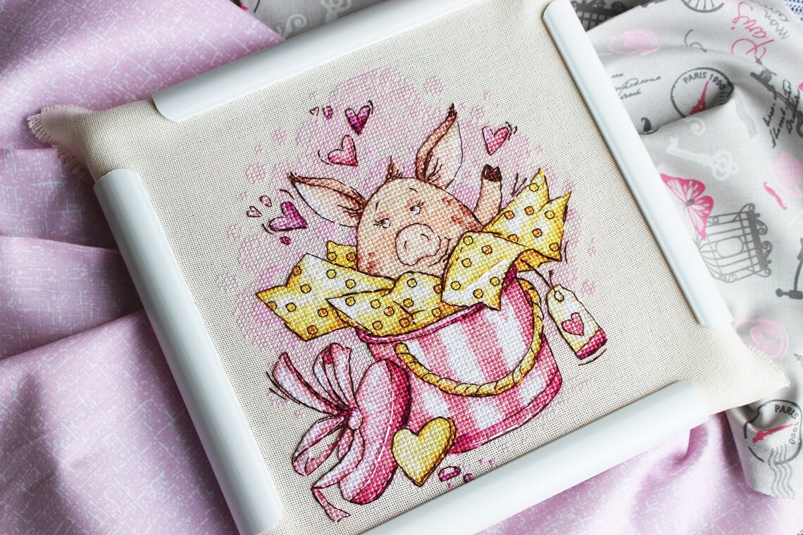 Sweet Pig Cross Stitch Pattern Cross Stitch Gift for Pig Lover - Etsy
