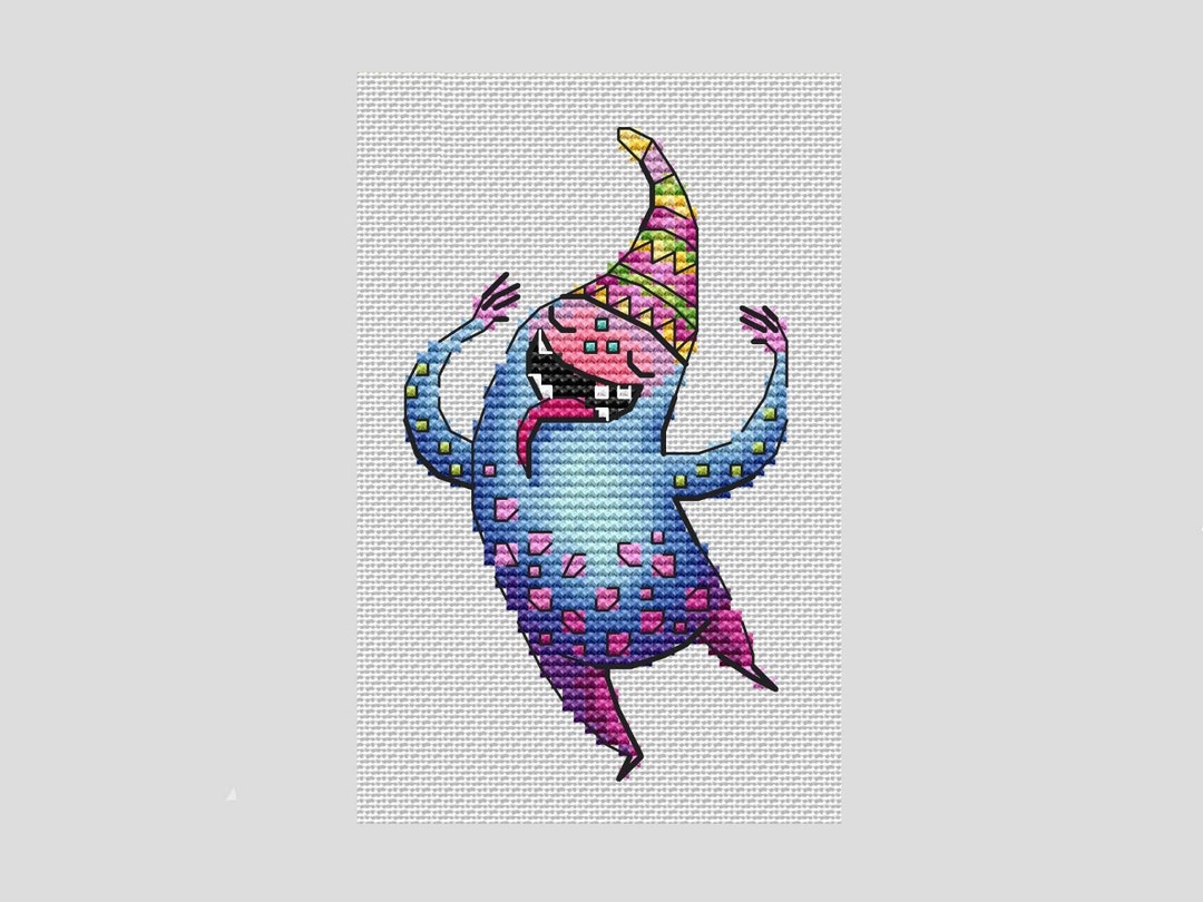Funny Monster Cross Stitch Pattern - Etsy