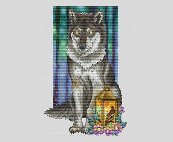 Wolf Cross Stitch Pattern - Etsy