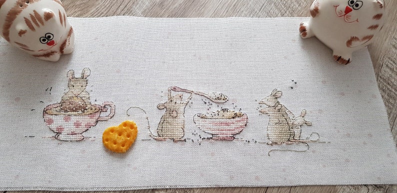 Spoon of Sugar Cross Stitch Pattern Mouse in the Kitchen Cross | Etsy