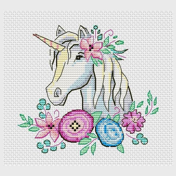 Unicorn Cross Stitch - Etsy