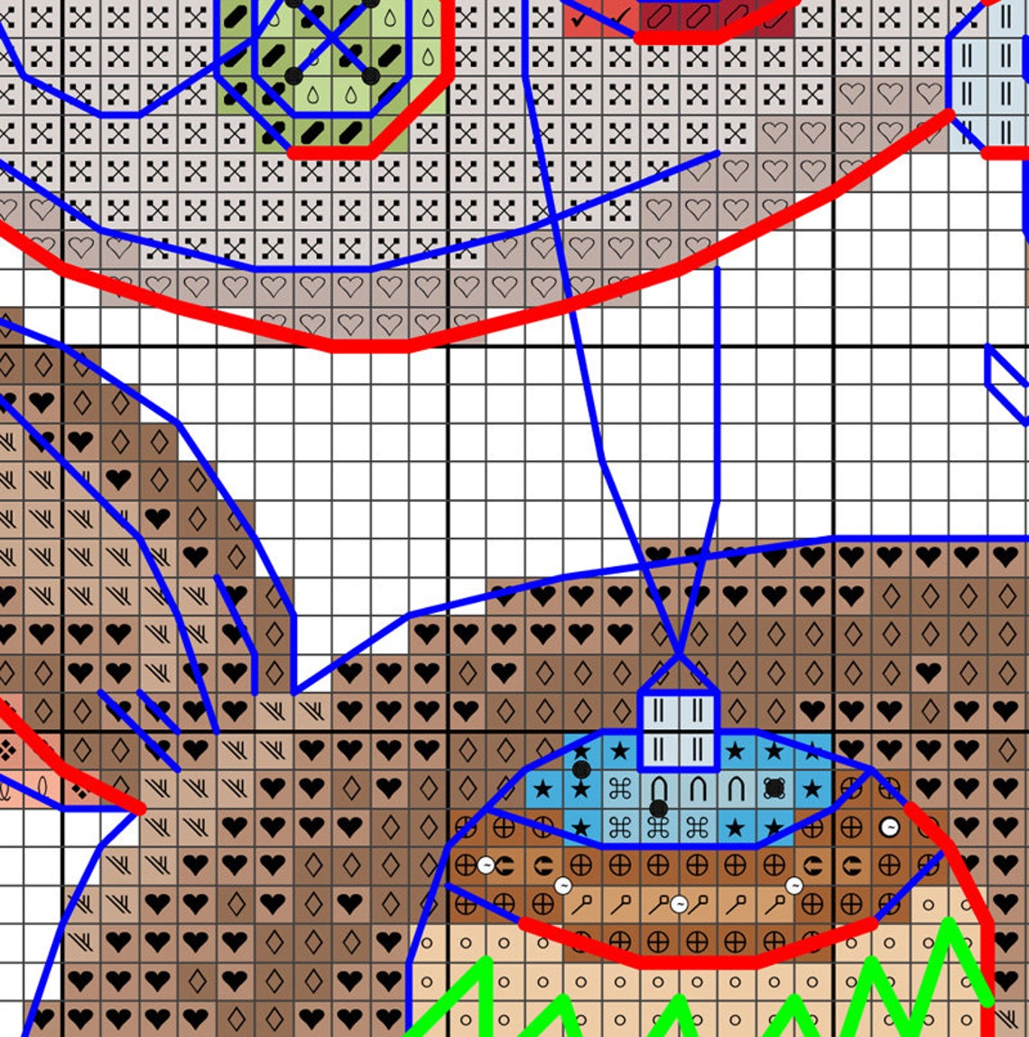 Christmas Moose Cross Stitch Pattern Cute Animal Cross Stitch - Etsy