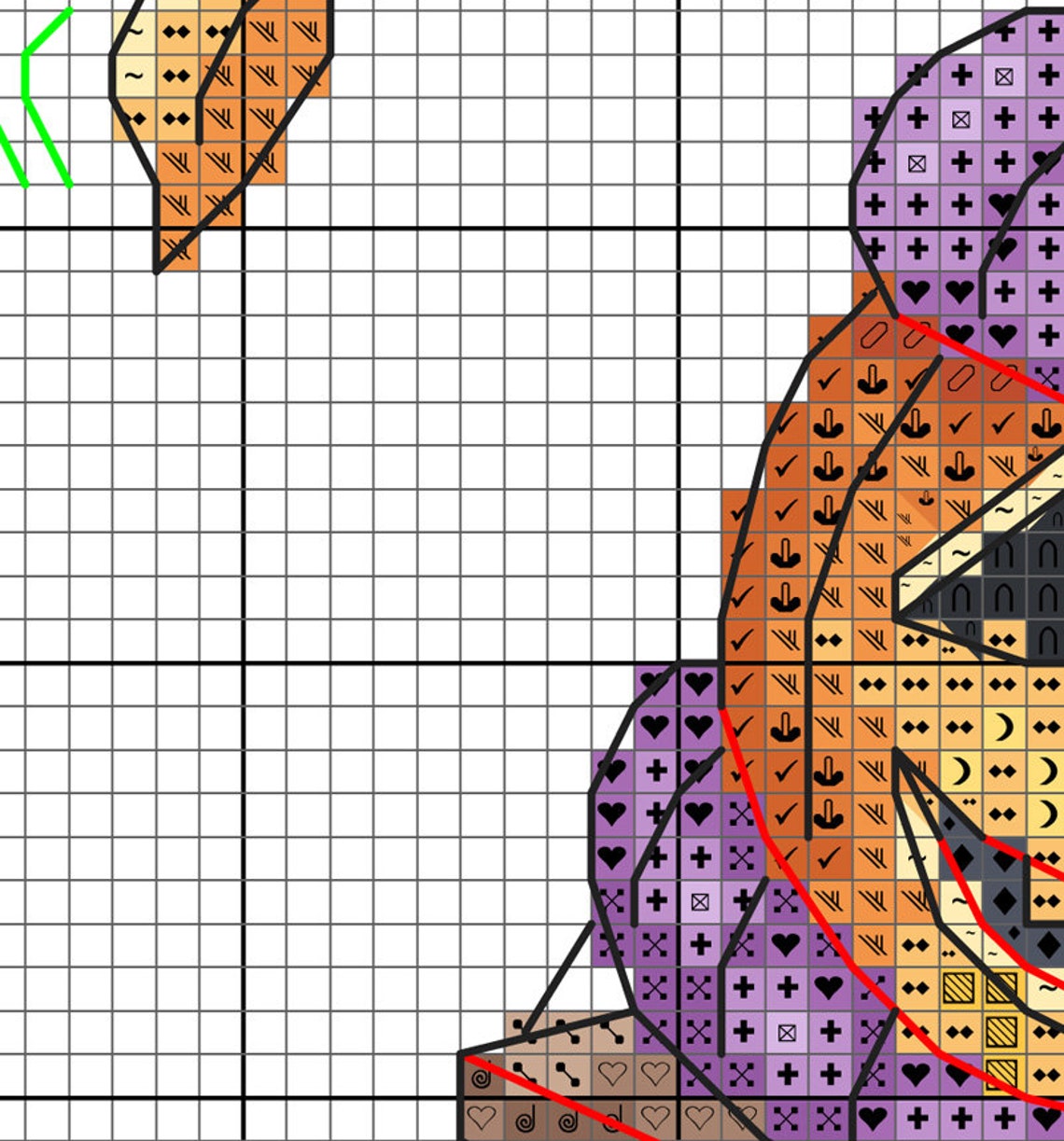 Funny Pumpkin Cross Stitch Pattern Autumn Fun Cross Stitch | Etsy