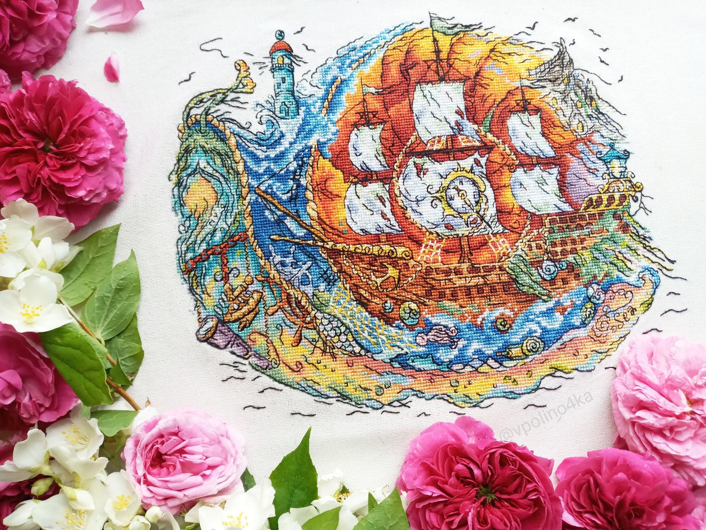 Snail Sailor Cross Stitch Pattern - Etsy