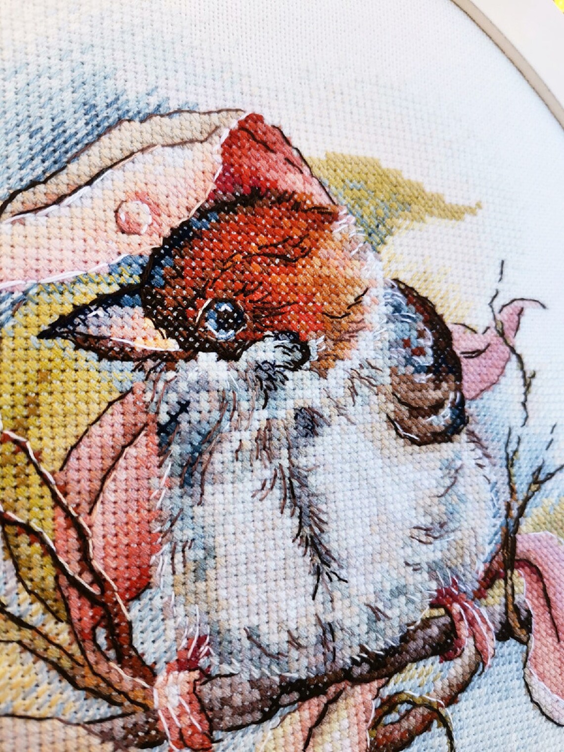 Sparrow Cross Stitch Pattern Small Bird Cross Stitch - Etsy