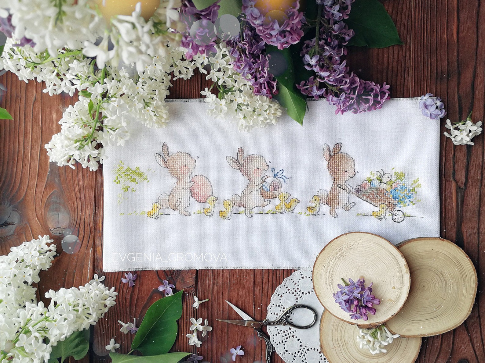 Easter Bunny Cross Stitch Pattern Easter Ornament Cross Stitch - Etsy