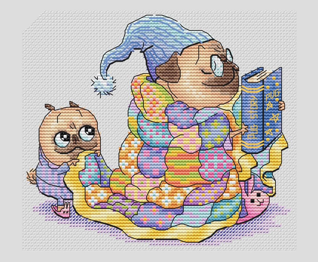 Good Night Cross Stitch Pattern - Etsy