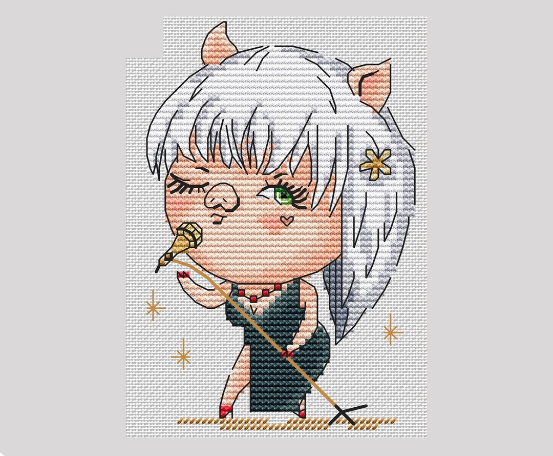 Pig Diva Cross Stitch Pattern - Etsy