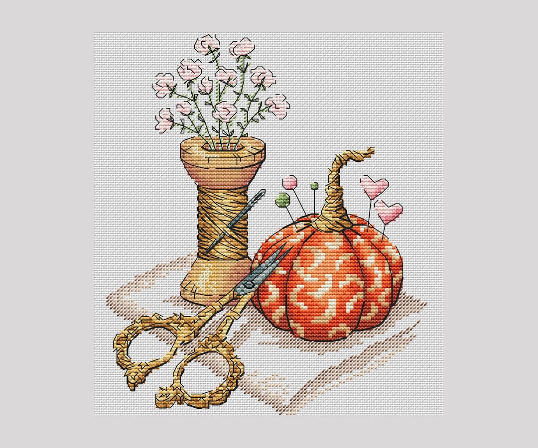 Gold Scissors Cross Stitch Pattern - Etsy