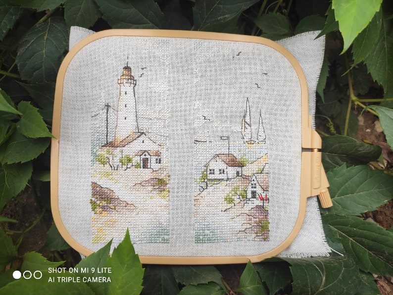 Seashore Landscape Cross Stitch Pattern Summer Sea View Cross - Etsy