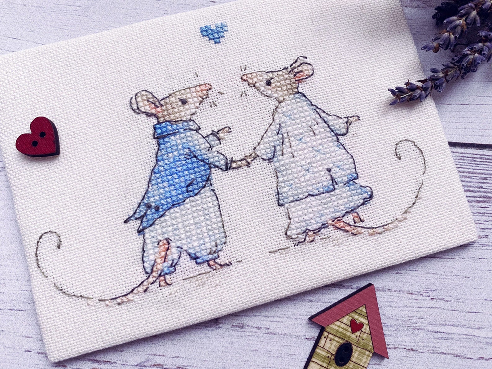 Mice Couple Cross Stitch Pattern Wedding Gift Cross Stitch - Etsy