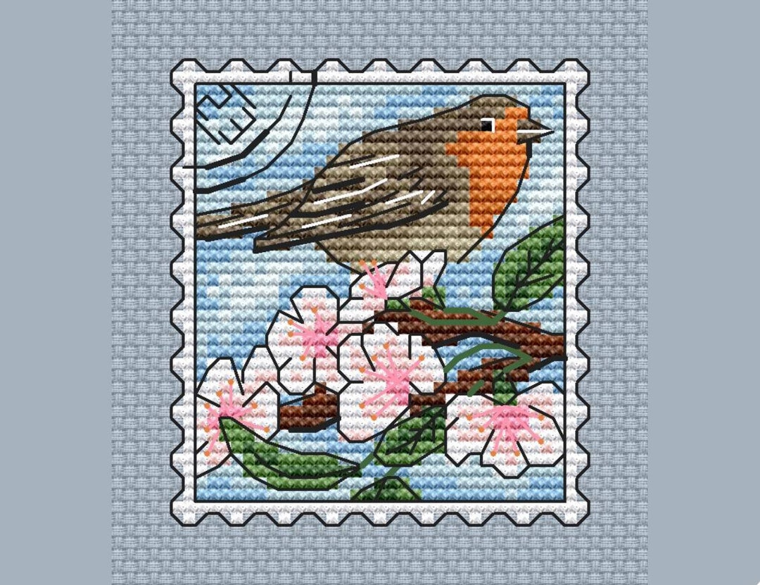 Robin Cross Stitch Pattern - Etsy