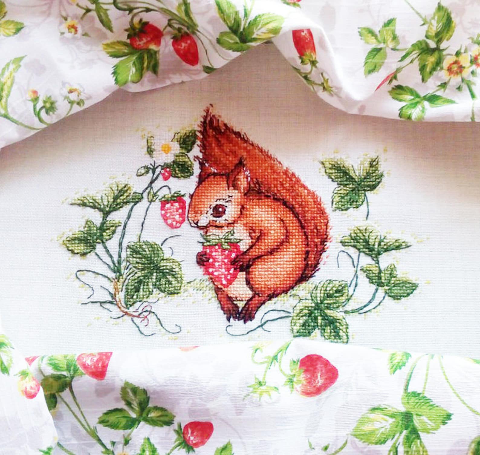 Squirrel Cross Stitch Pattern Forest Animal Cross Stitch - Etsy