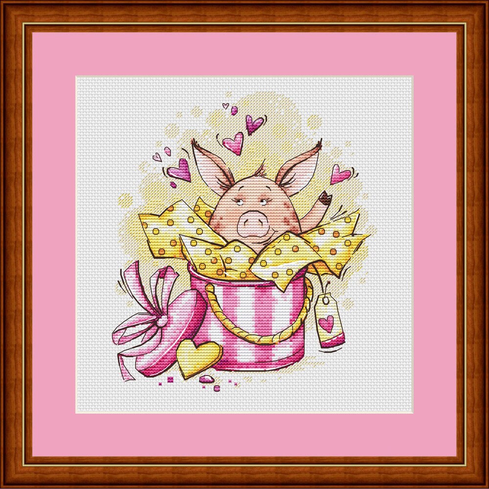 Sweet Pig Cross Stitch Pattern Cross Stitch Gift for Pig Lover - Etsy