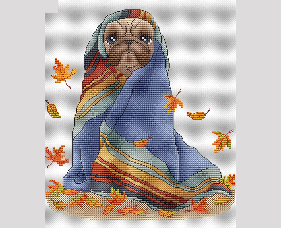 Pug Cross Stitch Pattern - Etsy
