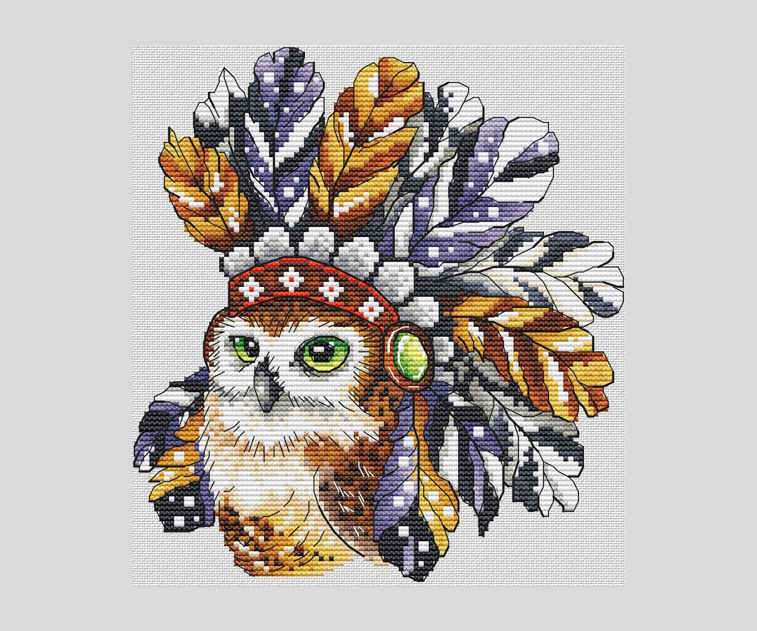 Owl Cross Stitch Pattern - Etsy