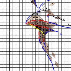 Silhouette Bird Cross Stitch Pattern Minimalistic Bird Cross Stitch ...