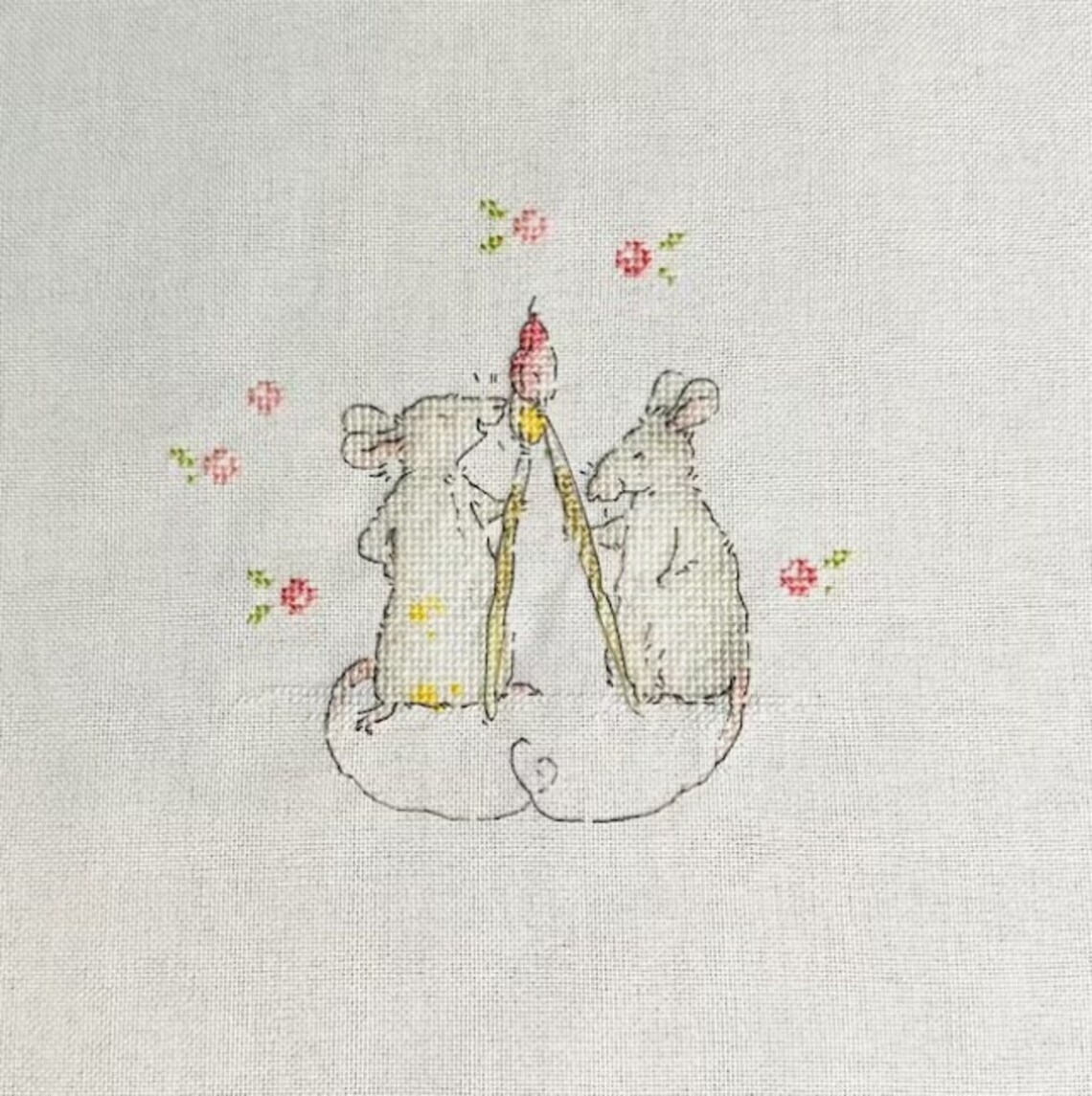 Pair of Mice Cross Stitch Pattern - Etsy