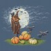 Halloween Scarecrow Cross Stitch Pattern Halloween Pumpkin Cross Stitch ...
