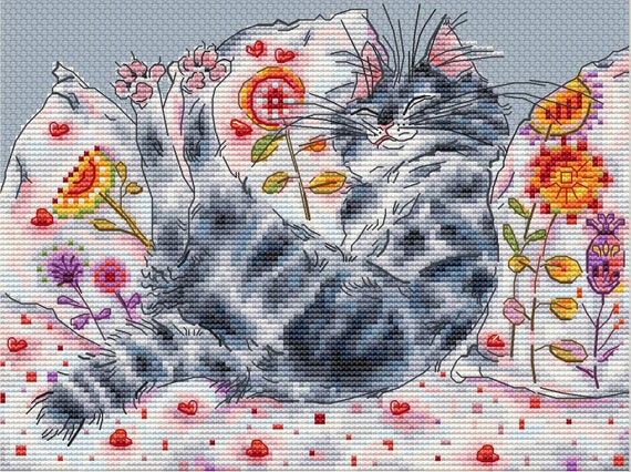 Cozy Sleeping Cross Stitch Pattern - Etsy