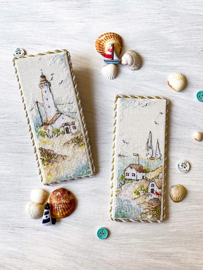 Seashore Landscape Cross Stitch Pattern Summer Sea View Cross - Etsy