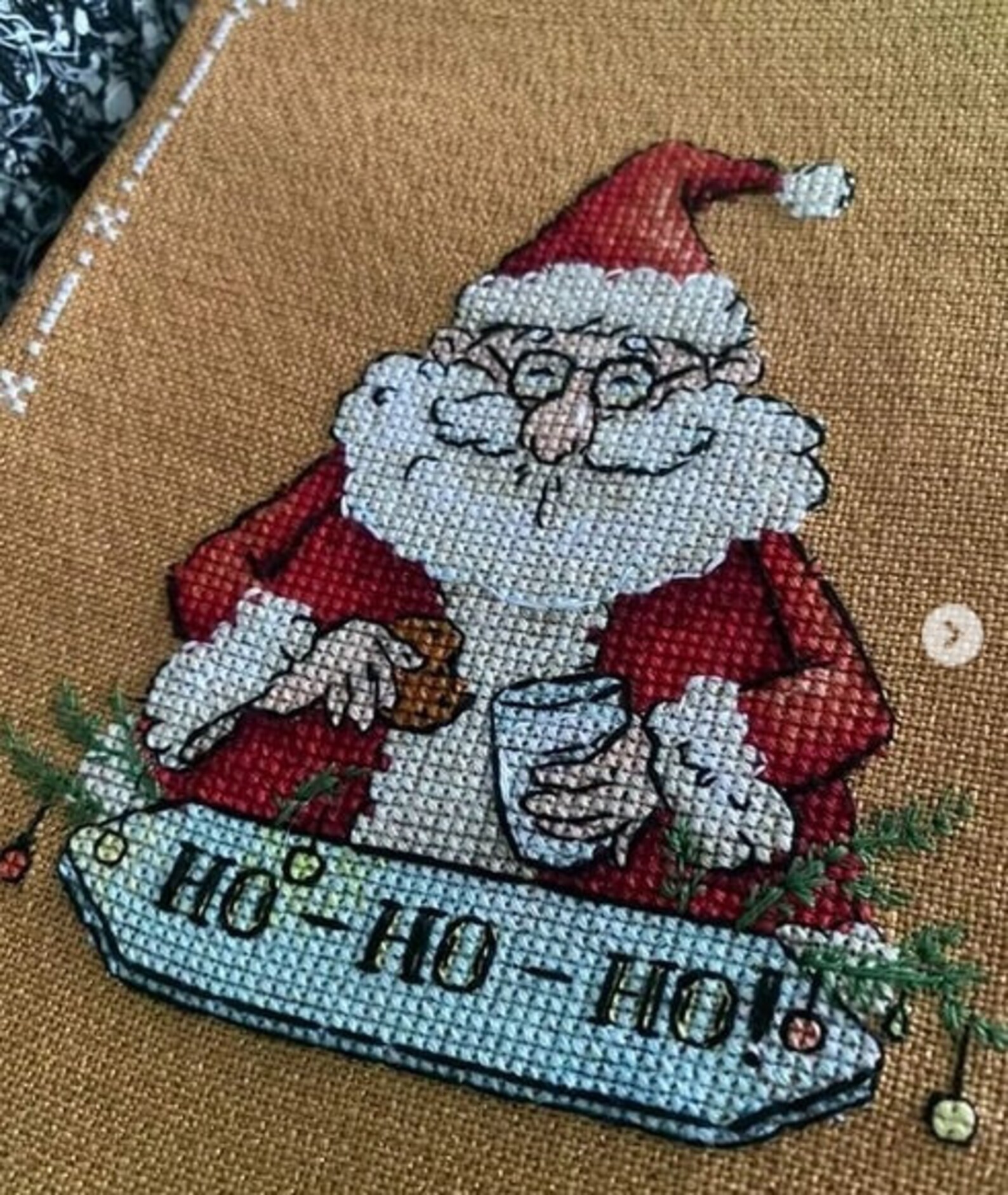 Santa Ho-ho-ho Cross Stitch Pattern - Etsy