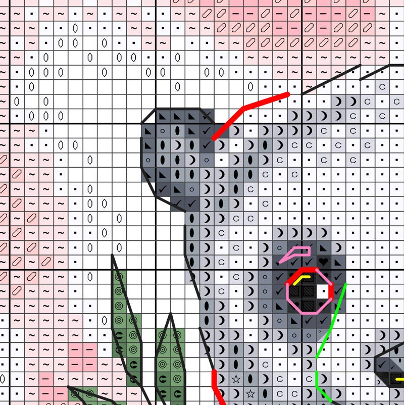 Little Panda Cross Stitch Pattern Bear Cross Stitch Panda on - Etsy