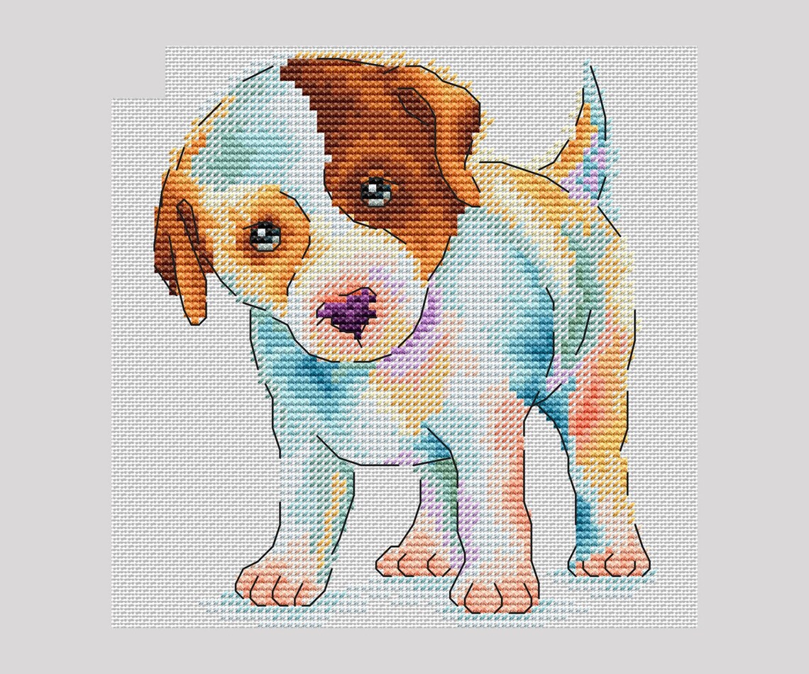 Jack Russell Terrier Cross Stitch Pattern - Etsy