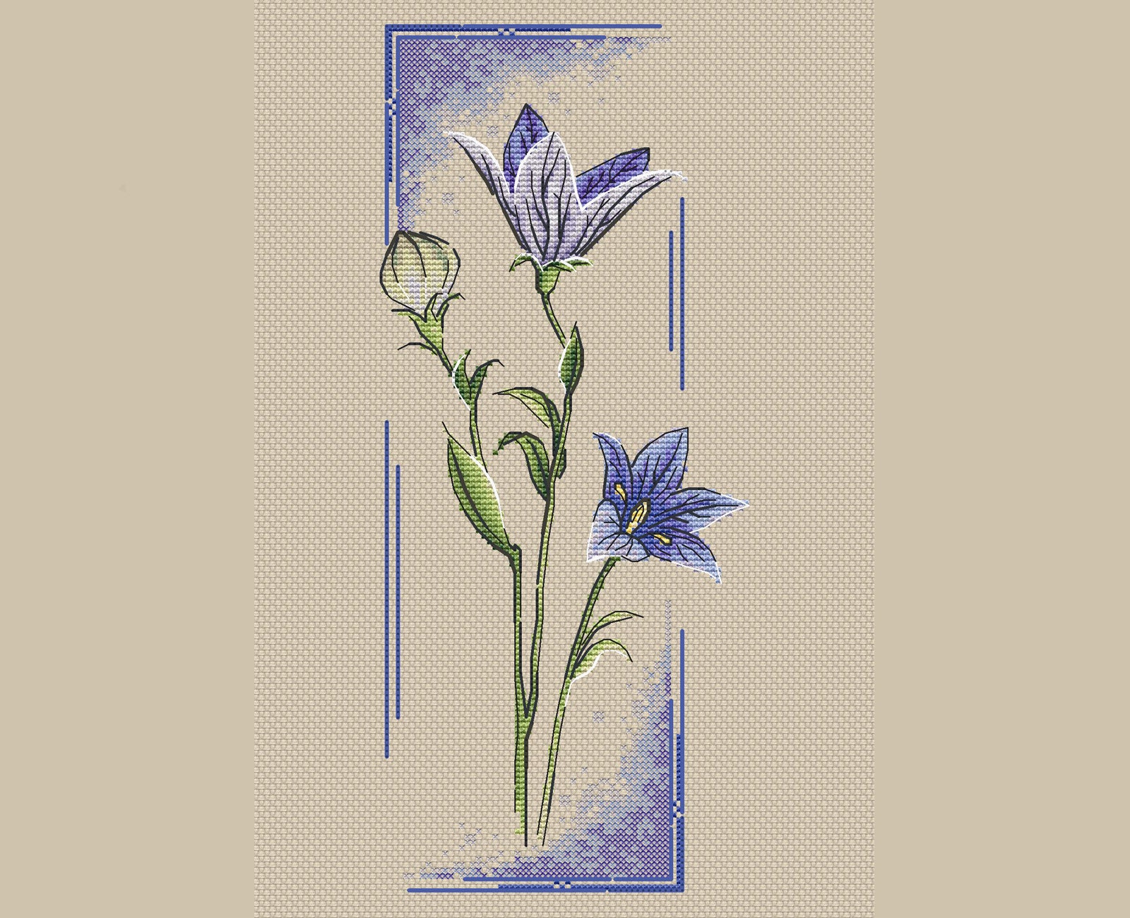 Bluebells Cross Stitch Pattern Bluebell Flowers Cross Stitch - Etsy