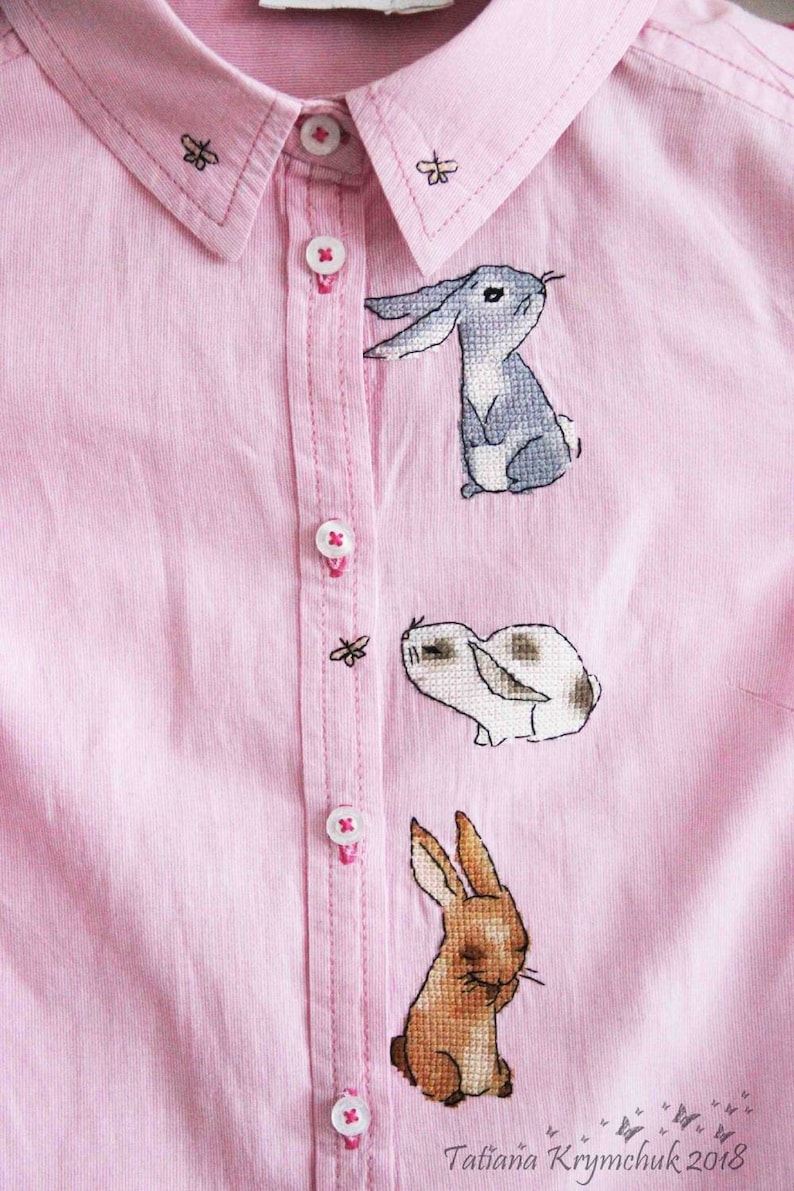 Cute Rabbits Cross Stitch Pattern - Etsy