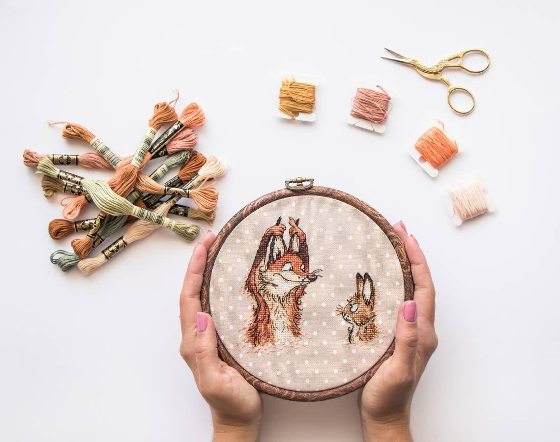 Fox and Rabbit Cross Stitch Pattern Fox and Bunny Friends - Etsy UK