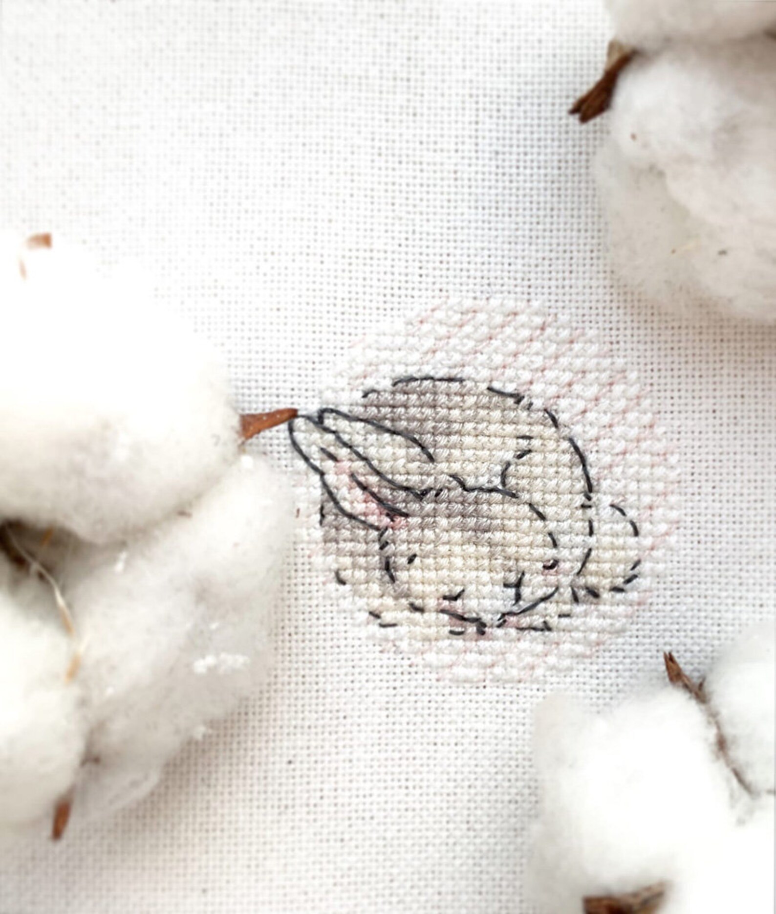 Little Rabbit Cross Stitch Pattern Sleeping Baby Bunny Cross | Etsy
