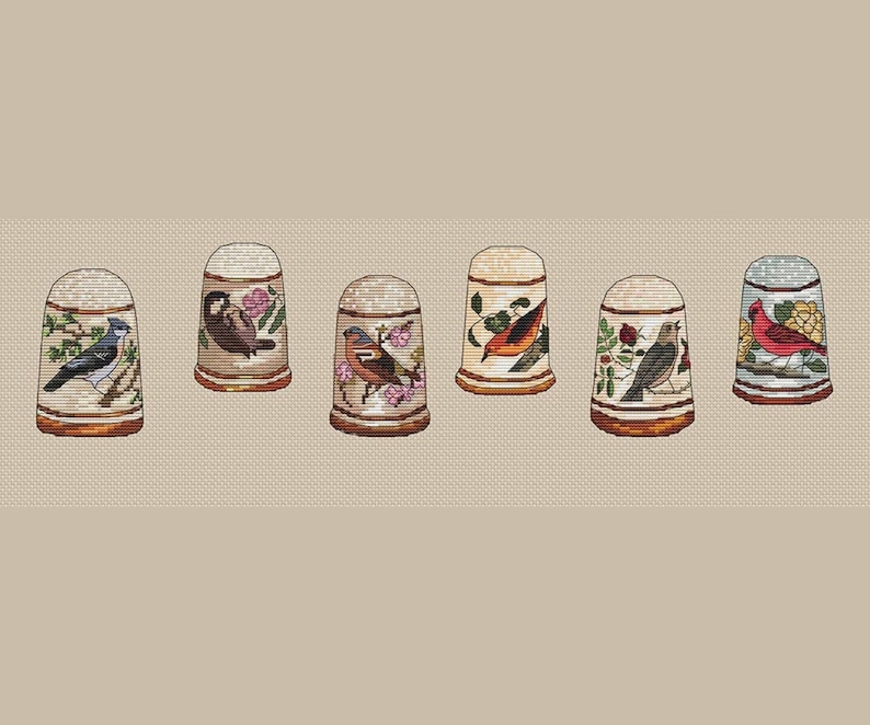 Thimble Cross Stitch Pattern - Etsy